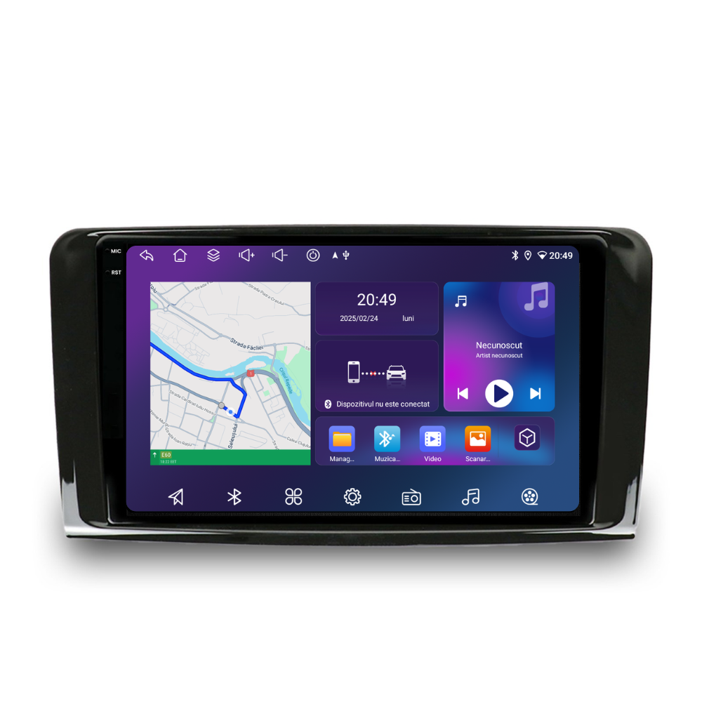 Navigatie Mercedes ML W164 (2005-2012), Android, Ecran 9 inch, 6GB RAM ...