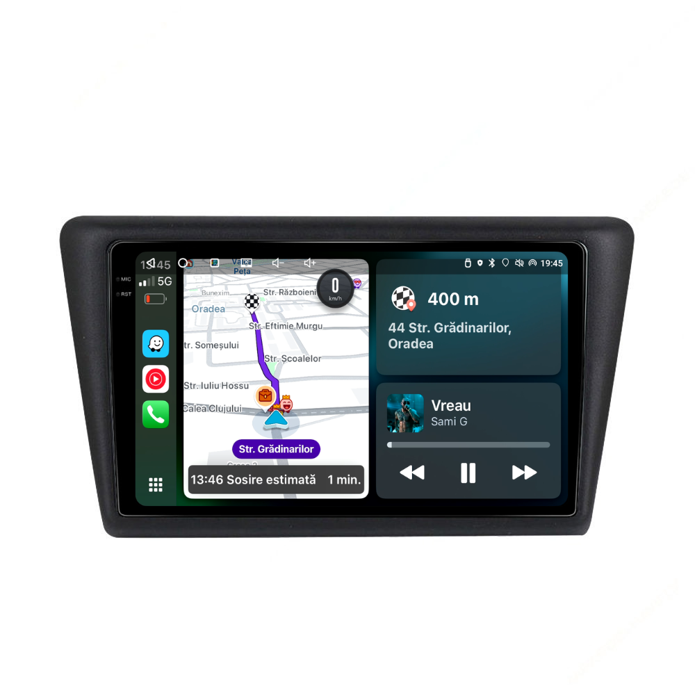 Navigatie Skoda Rapid (2011-2019), Android, Ecran 9 inch, 8GB RAM 256G ...